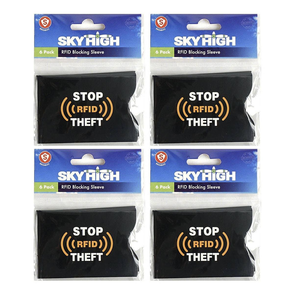 24pc Sky High Rfid Blocking Sleeve Passport/Card Wallet - Bunnings ...