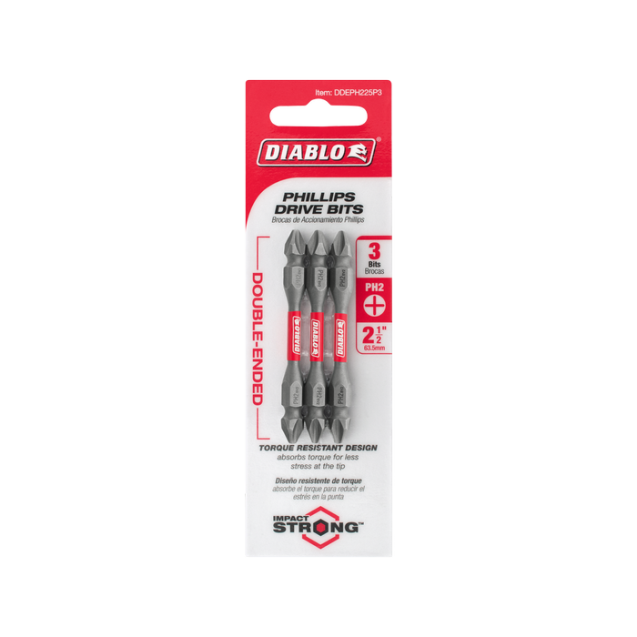 Double Ended Power Bit PH2 (2-Pack) - Bunnings Australia