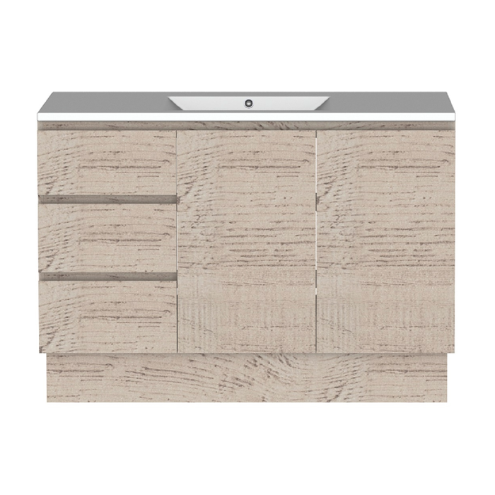 Forme 1200mm Light Ash Mont Albert Freestanding Vanity With Polymarble ...