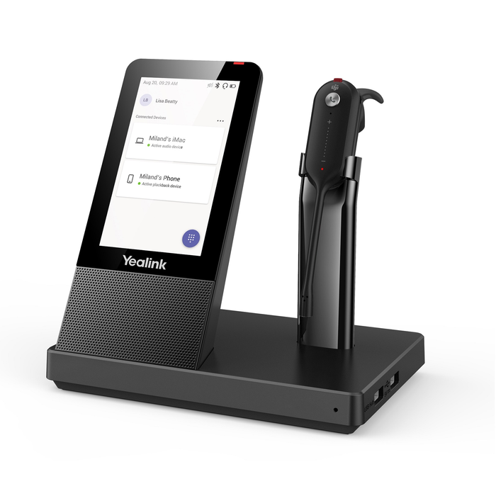 Yealink WH67 Standard UC DECT Headset for Microsoft TEAMS - Black ...