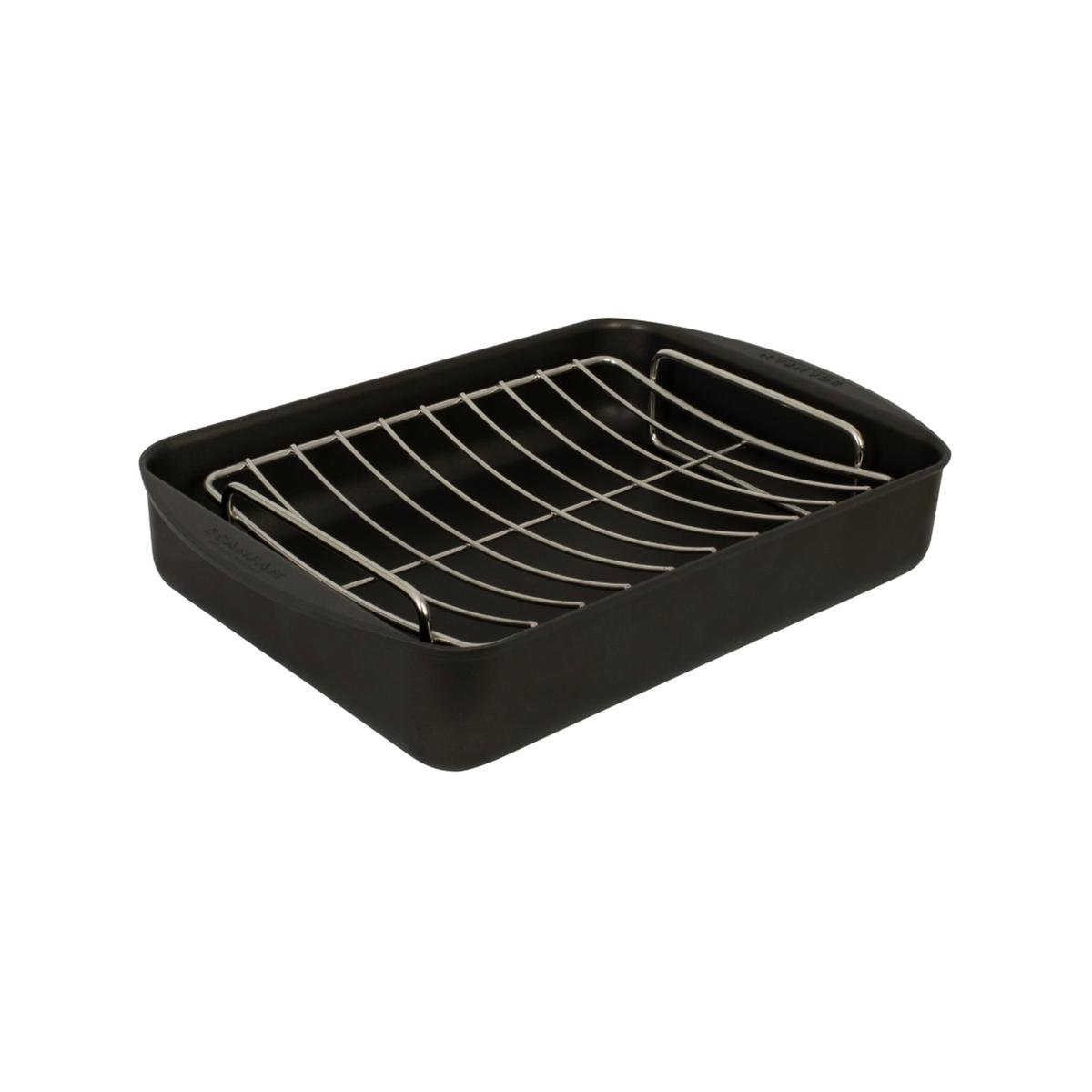 Scanpan Classic 3.25L Roasting Pan Dish 34cm x 23cm + Rack - Bunnings ...