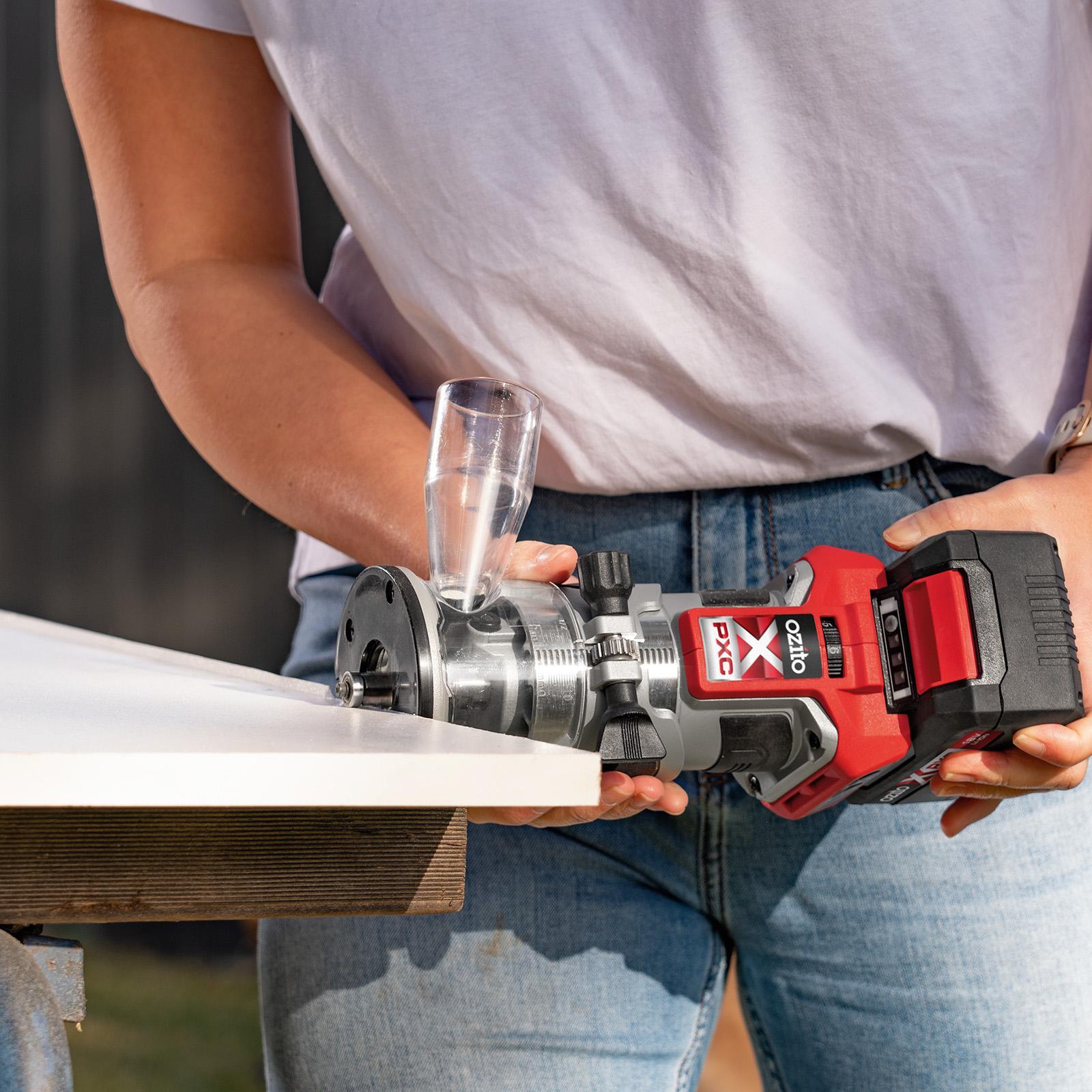Ozito PXC 18V Brushless Trim Router PXBLTS 018 Skin Only Bunnings Australia