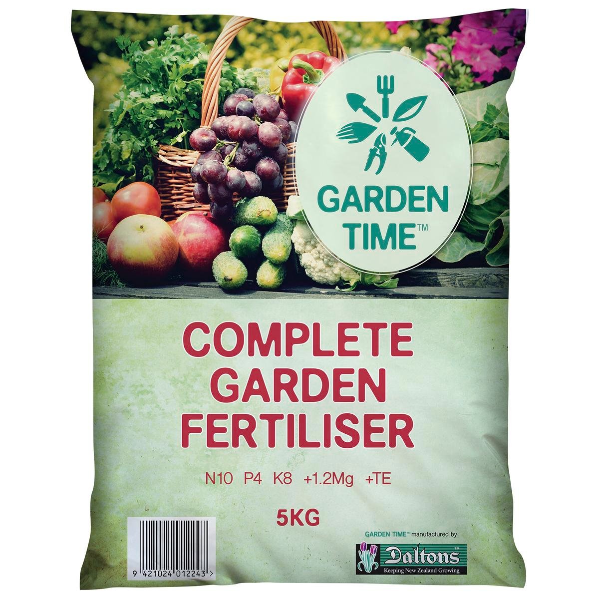 Garden Time 5kg Complete Garden Fertiliser - Bunnings New Zealand