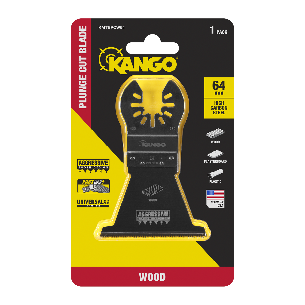 Kango 64mm HCS Multi Tool Plunge Cut Blade - Bunnings Australia