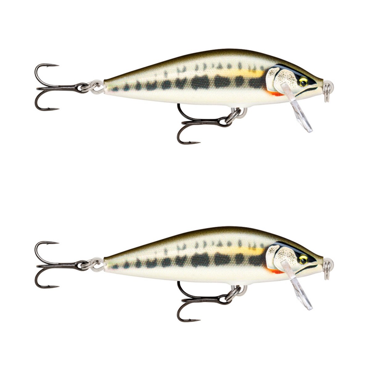 2x Rapala 3.5cm Countdown Sinking Hardbody Balsa Fishing Lures - Gilded Minnow - Bunnings Australia