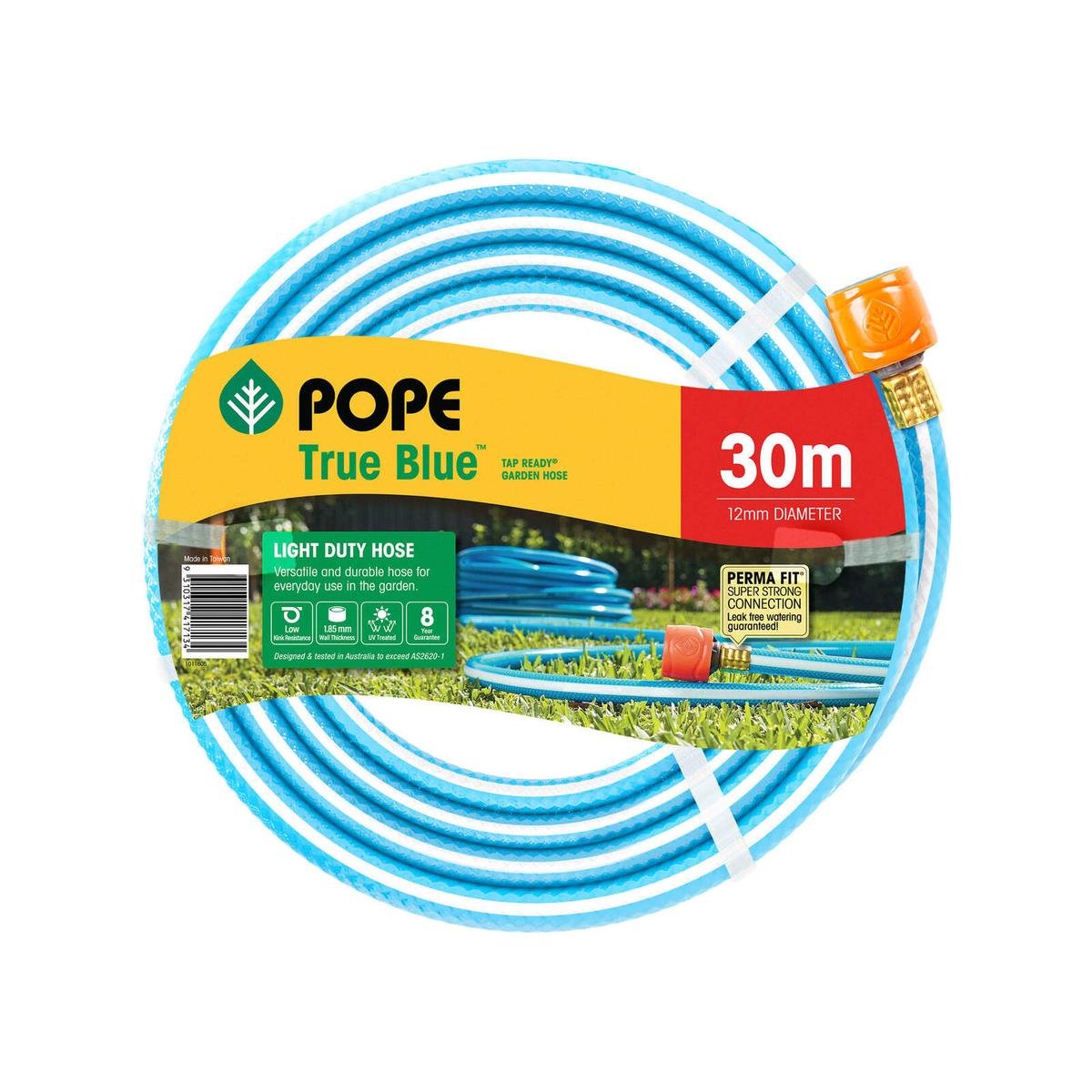 Pope 12mm x 30m Light Duty True Blue Hose - Bunnings Australia