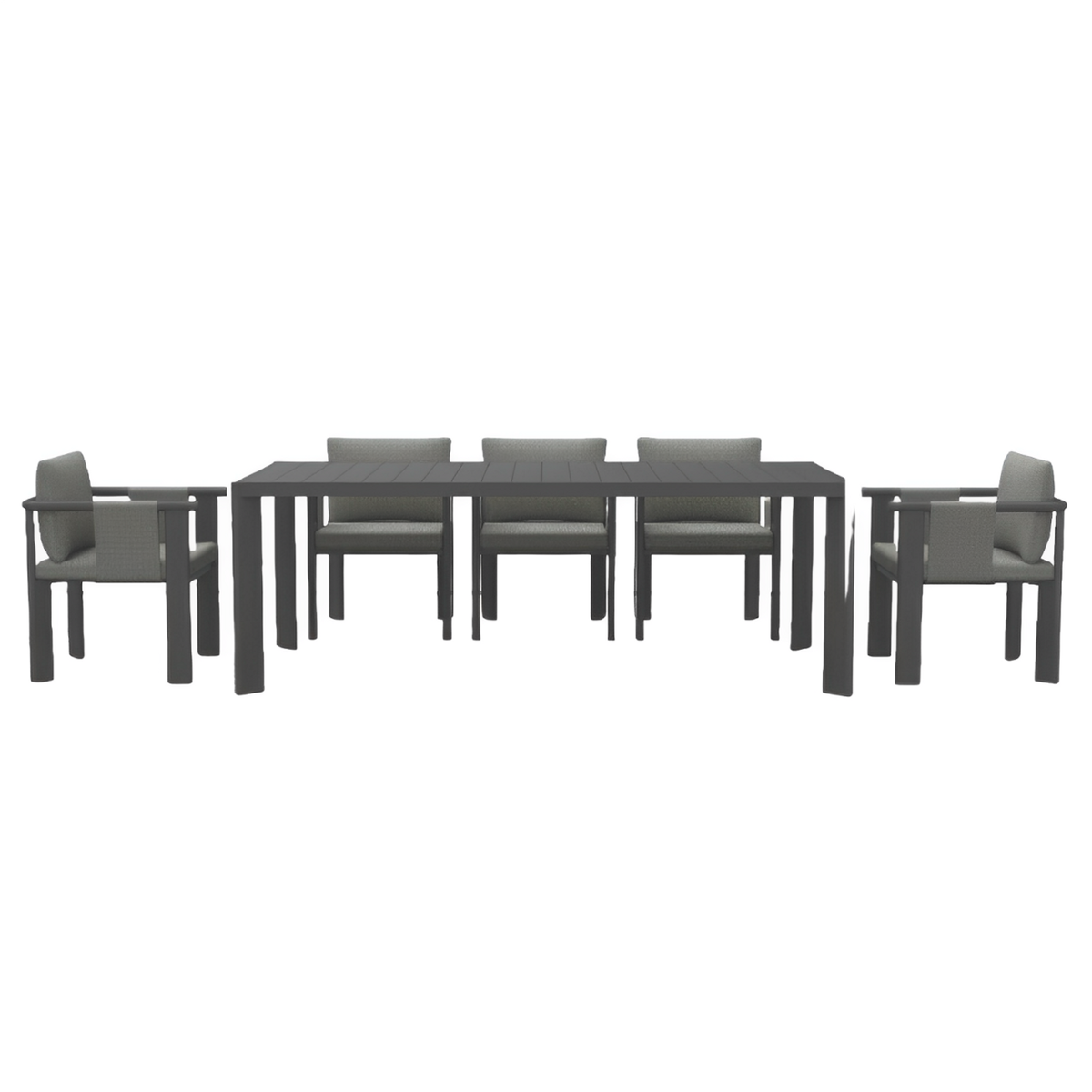 Higold Ligo Outdoor 9pc Dining Setting Charcoal - Bunnings Australia