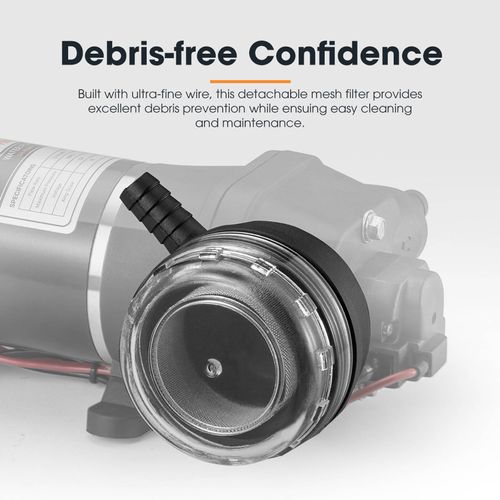 San Hima 12V Water Pump 12L/min Pressure Self Priming Camping Caravan ...