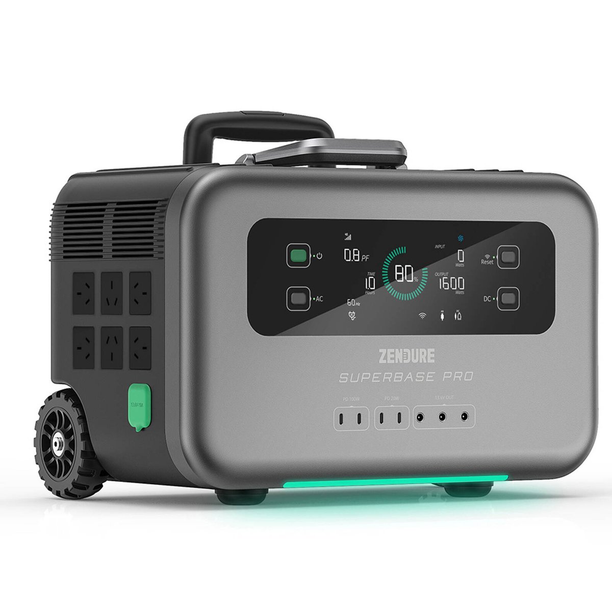 Zendure SuperBase Pro 2000 Portable Rechargeable Power Station w/Solar ...