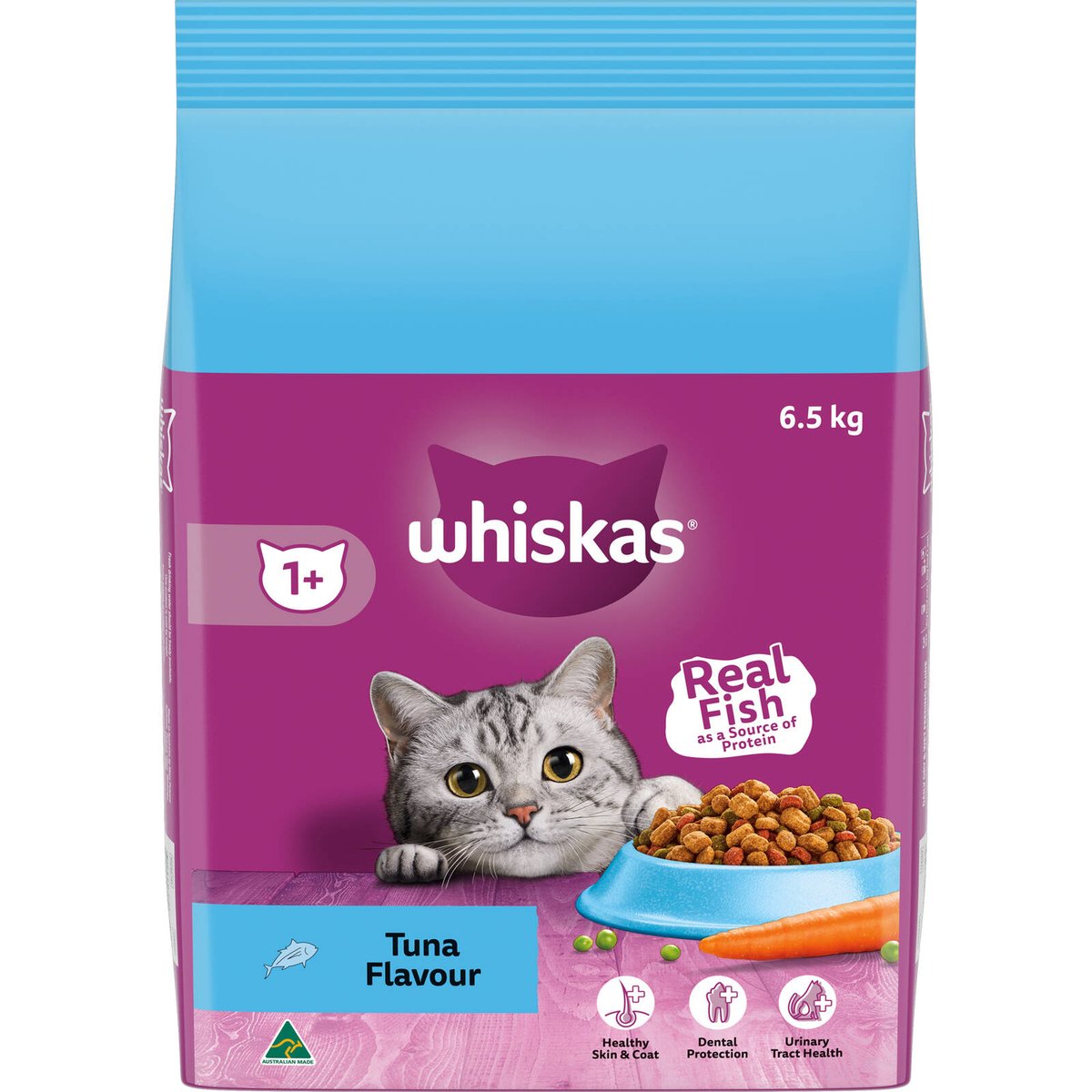 Whiskas 6.5kg 1+ Years Tuna Dry Cat Food - Bunnings Australia