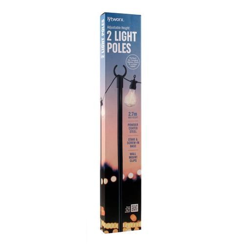 Lytworx Adjustable Light Poles - 2 Pack - Bunnings Australia
