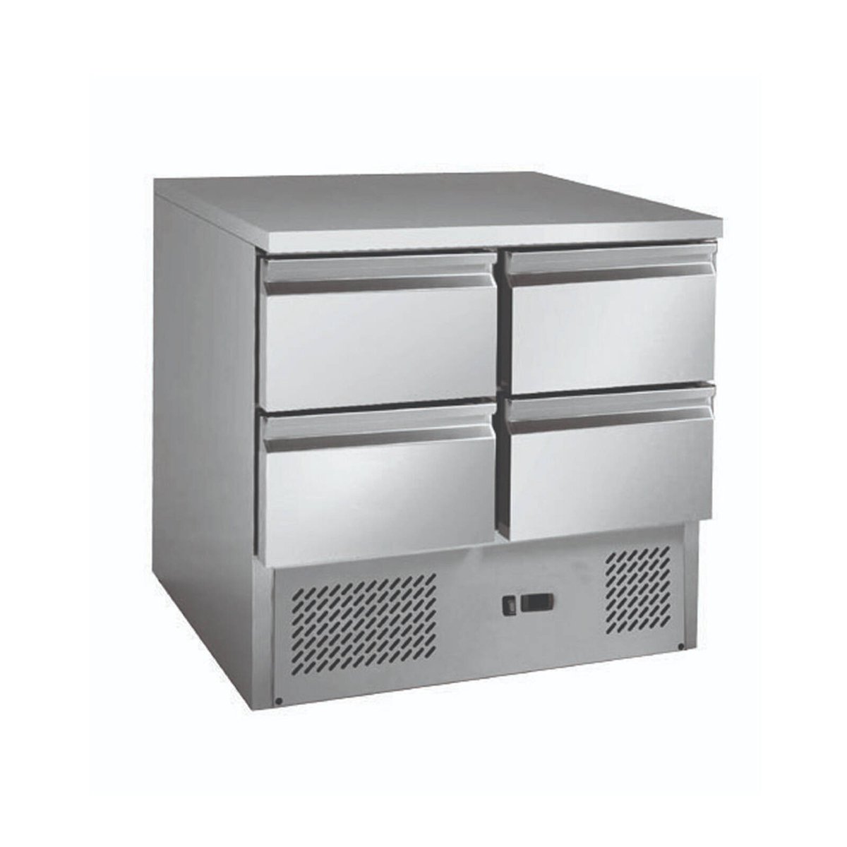 Stainless steel 4 Drawers Compact Workbench Fridge - GNS900-4D ...