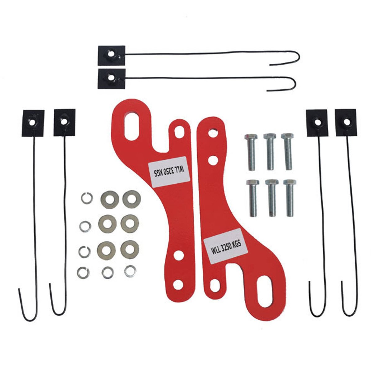 Front Recovery Tow Point Kit Fit Toyota Landcruiser Prado J150 FJ ...