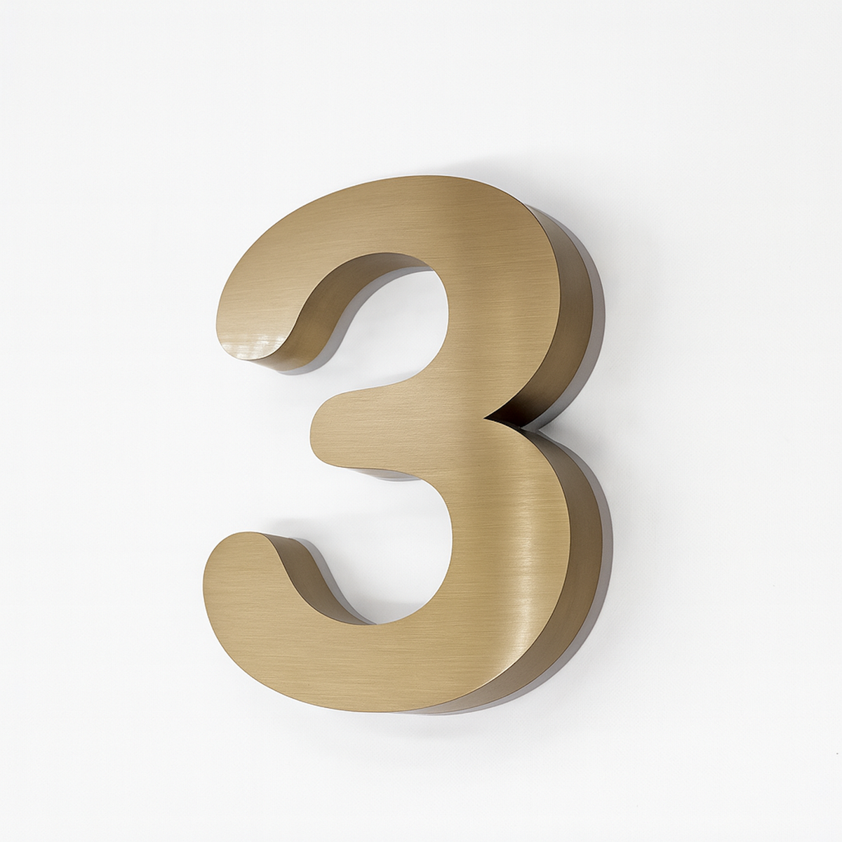 Chrome LED House Number Backlit 200mmH - Bunnings Australia