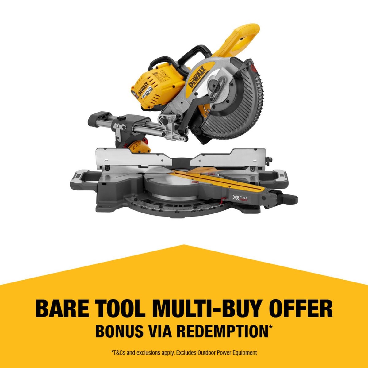 DeWALT XR 54V 254mm Flexvolt Li-Ion Cordless Brushless Mitre Saw ...