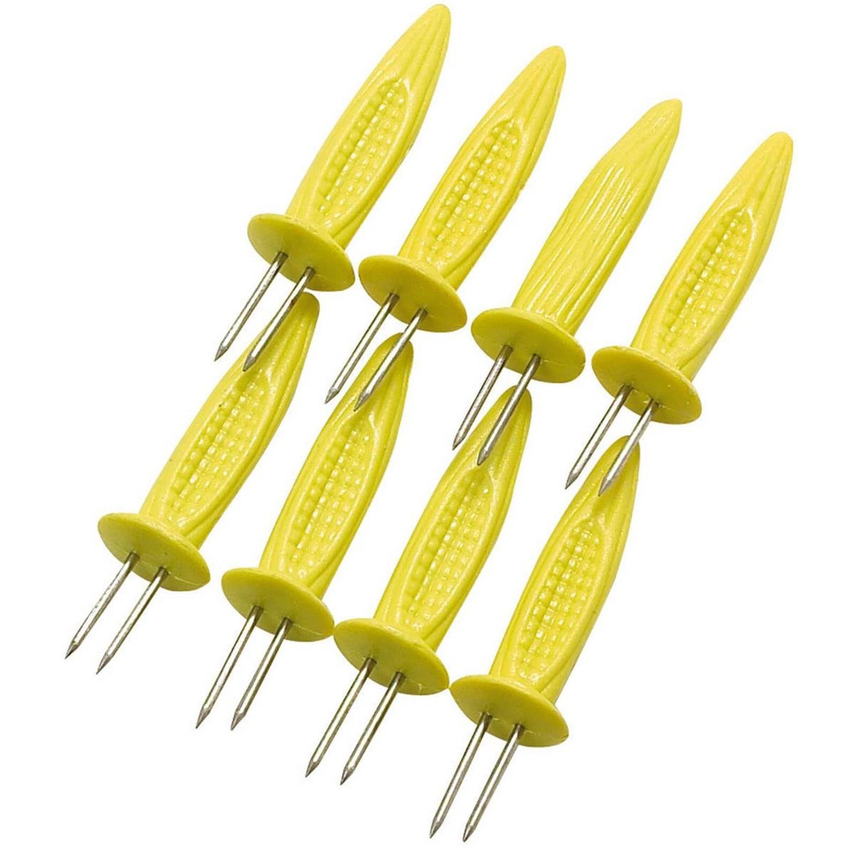 8pc Cuisena Corn Holder Jumbo Set Corncob Handle - Yellow - Bunnings ...