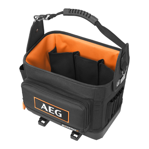 AEG QUICKSTACK 2.0 Half-Size Open Tote Tool Bag - Bunnings Australia