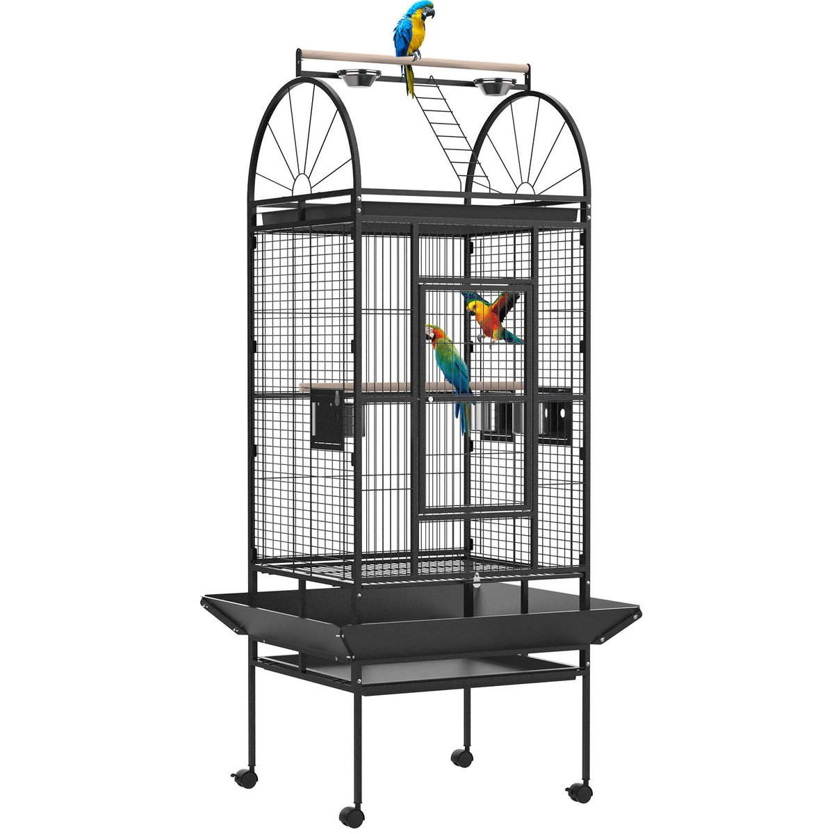 Advwin 176cm Large Bird Cage Top Ladder Parrot Aviary Budgie - Bunnings ...
