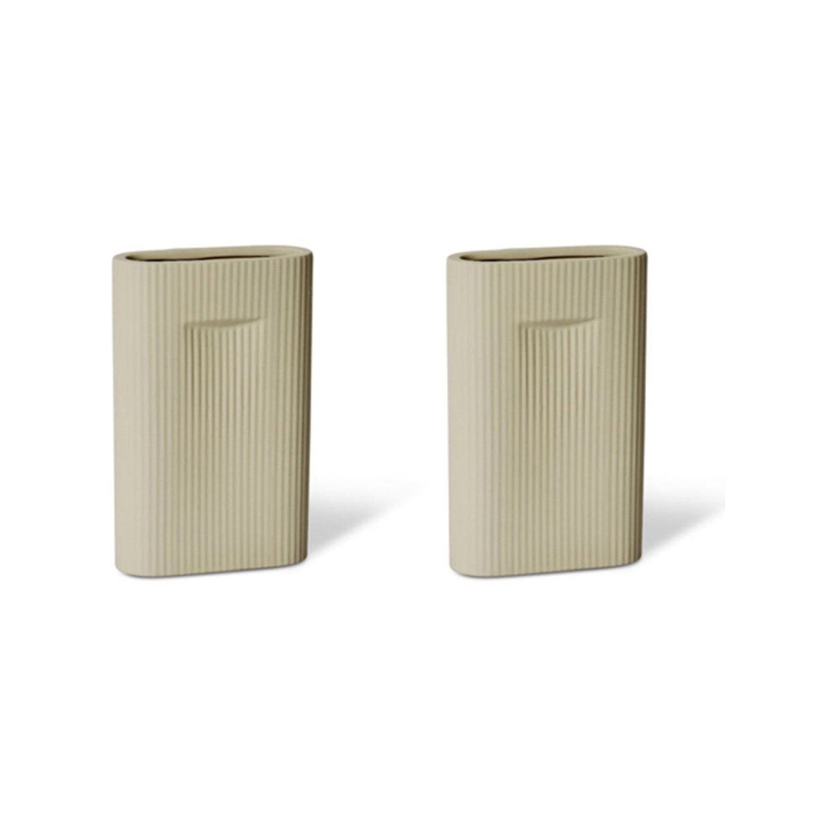 2PK E Style Keziah 26cm Ceramic Flower Vase Decor - Soft Green ...