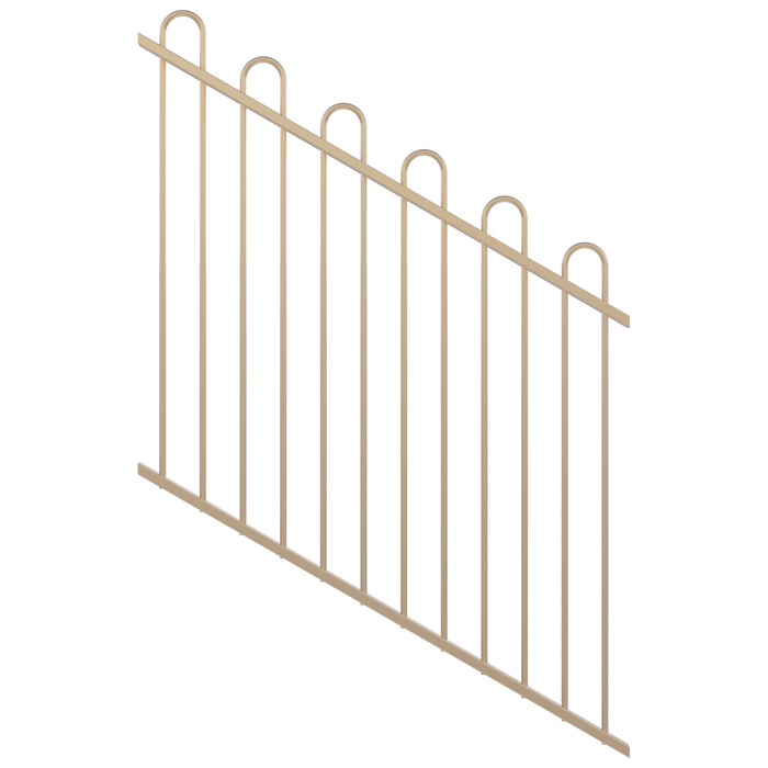 ProtectorAl 0350-1200W x 1200H Primrose Loop Top Pool Fence Panel Raked ...