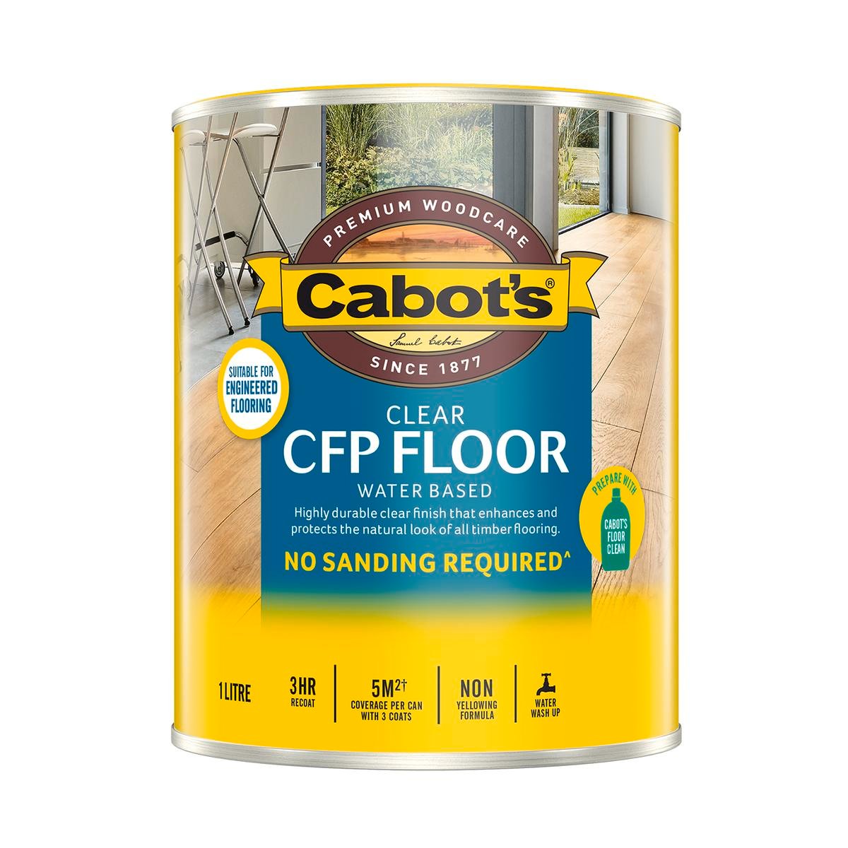 Cabot's 1L Water Based Matt CFP Floor - Bunnings Australia