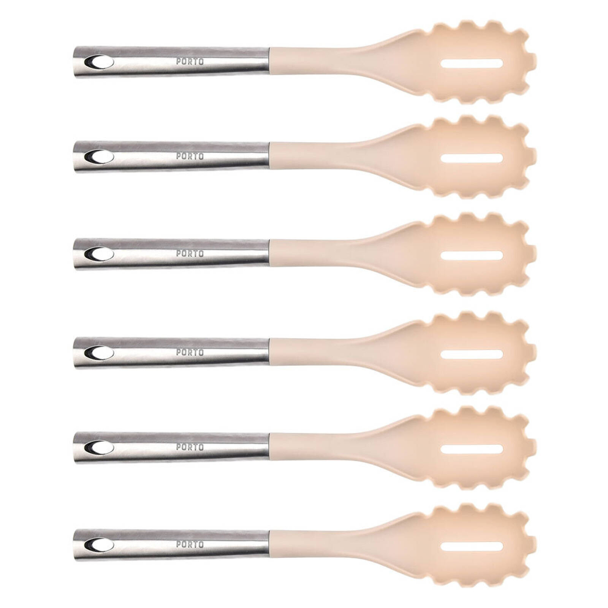 6PK Porto Zest Stainless Steel/Nylon 40cm Spaghetti Server Kitchen ...