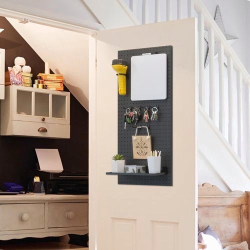 Pinnacle 900 x 450mm Matte Black Metal Pegboard - 900 x 450mm ...