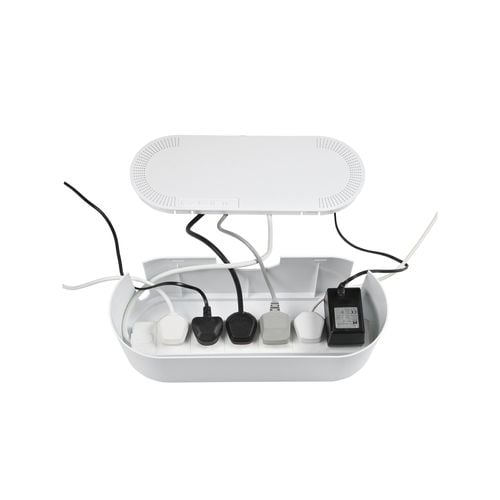 D-Line Large White Cable Tidy Unit Management Box - Bunnings New Zealand