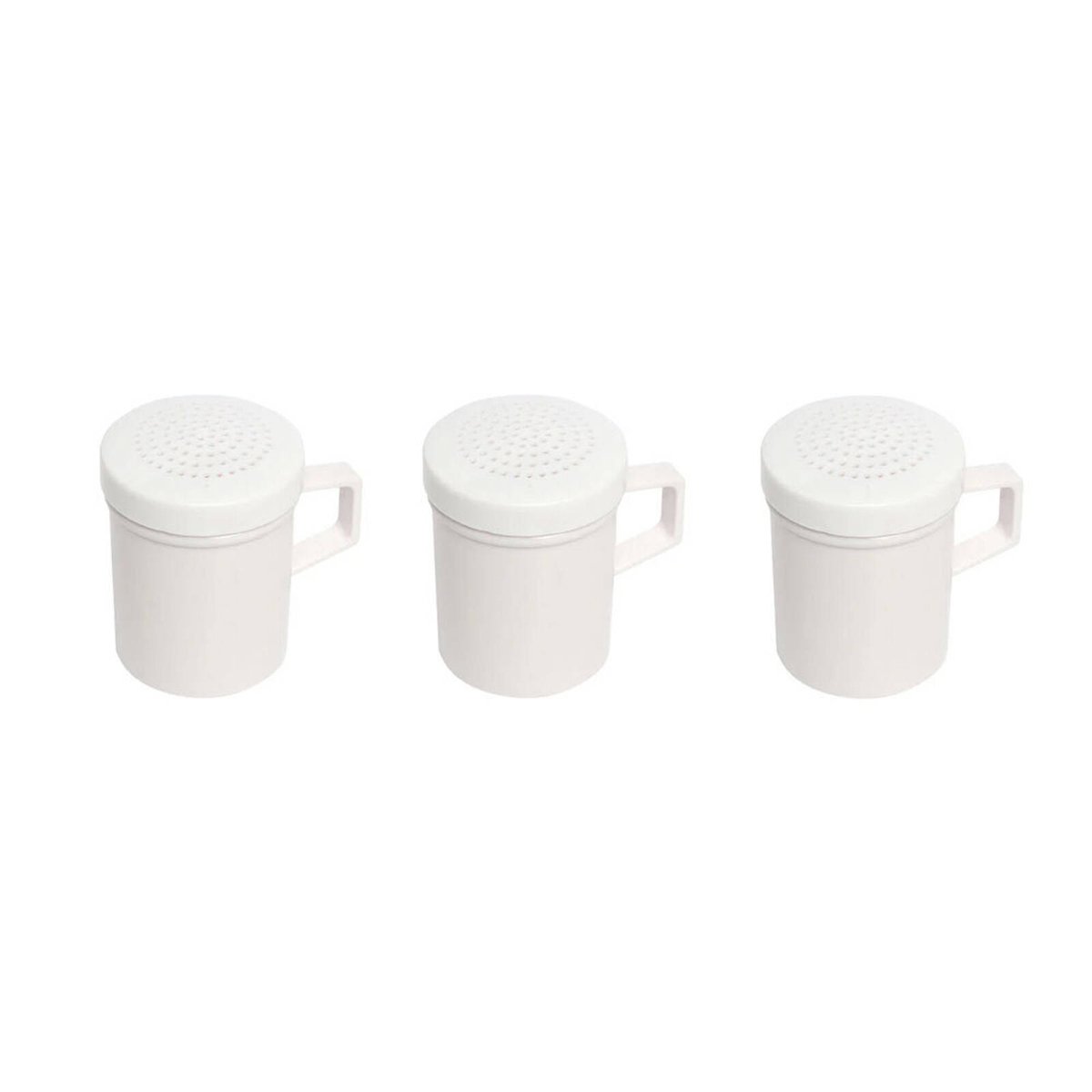 3PK Eterna Plastic Condiment/Spices Kitchen Shaker Container - White ...