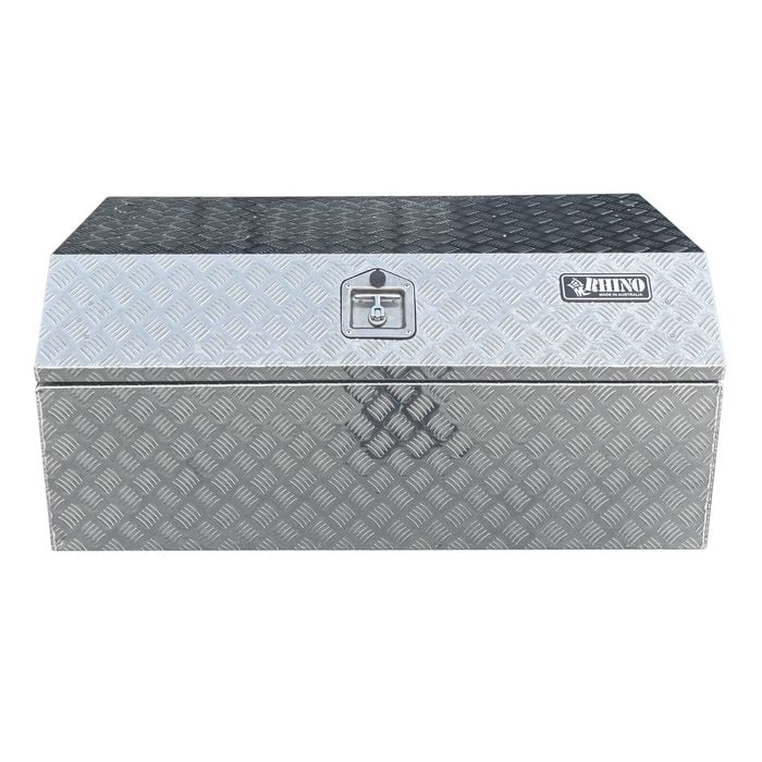 Rhino 1110 x 600 x 475mm Aluminium Checkerplate Tool Box - Bunnings ...