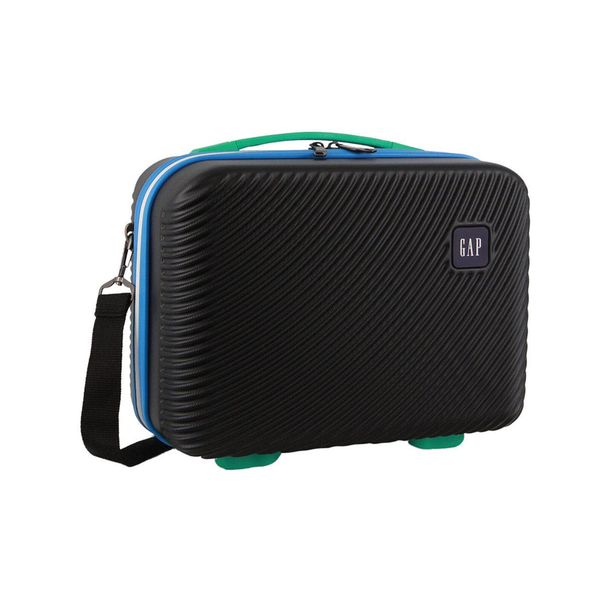 GAP Stripe Hard-Shell Mini Travel Crossbody Bag w/ Zip Pocket 27cm ...