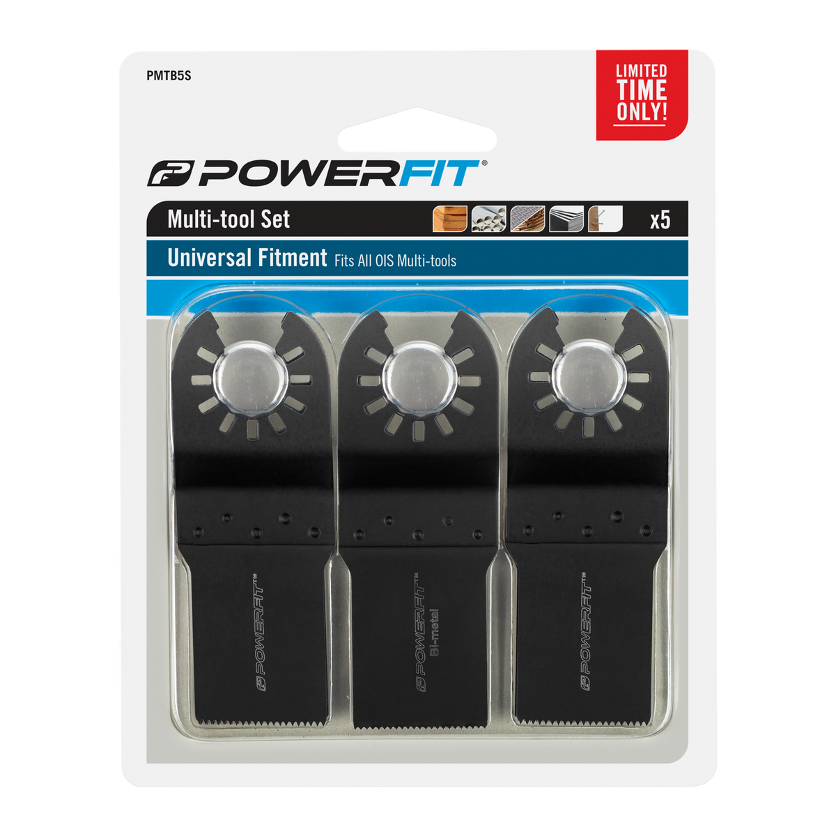 PowerFit 5-Piece Multi Tool Plunge Cut Set - Bunnings Australia