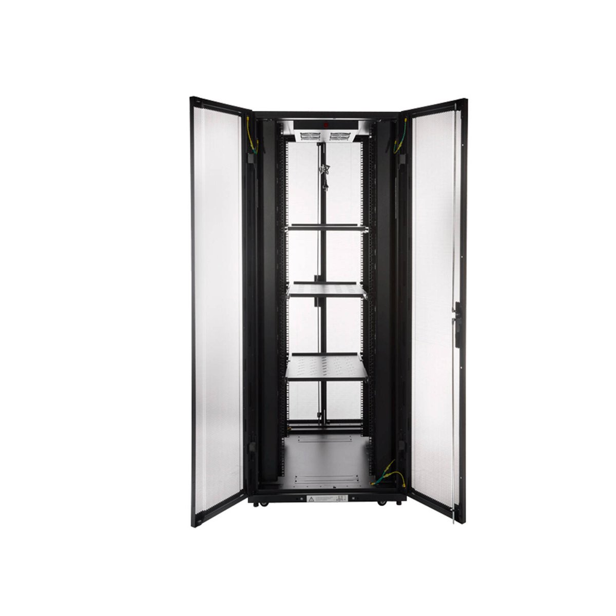 4Cabling 45RU 800mm Wide x 1000mm Deep Server Rack with Bi-Fold Mesh ...