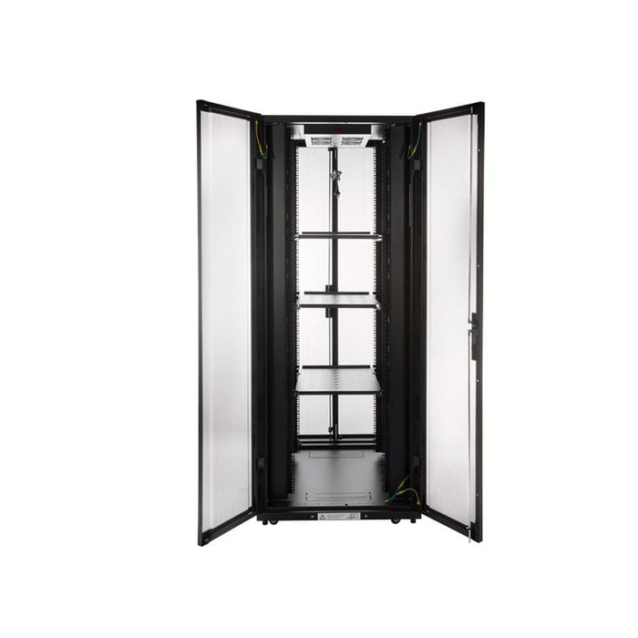 4Cabling 45RU 800mm Wide x 1000mm Deep Server Rack with Bi-Fold Mesh ...