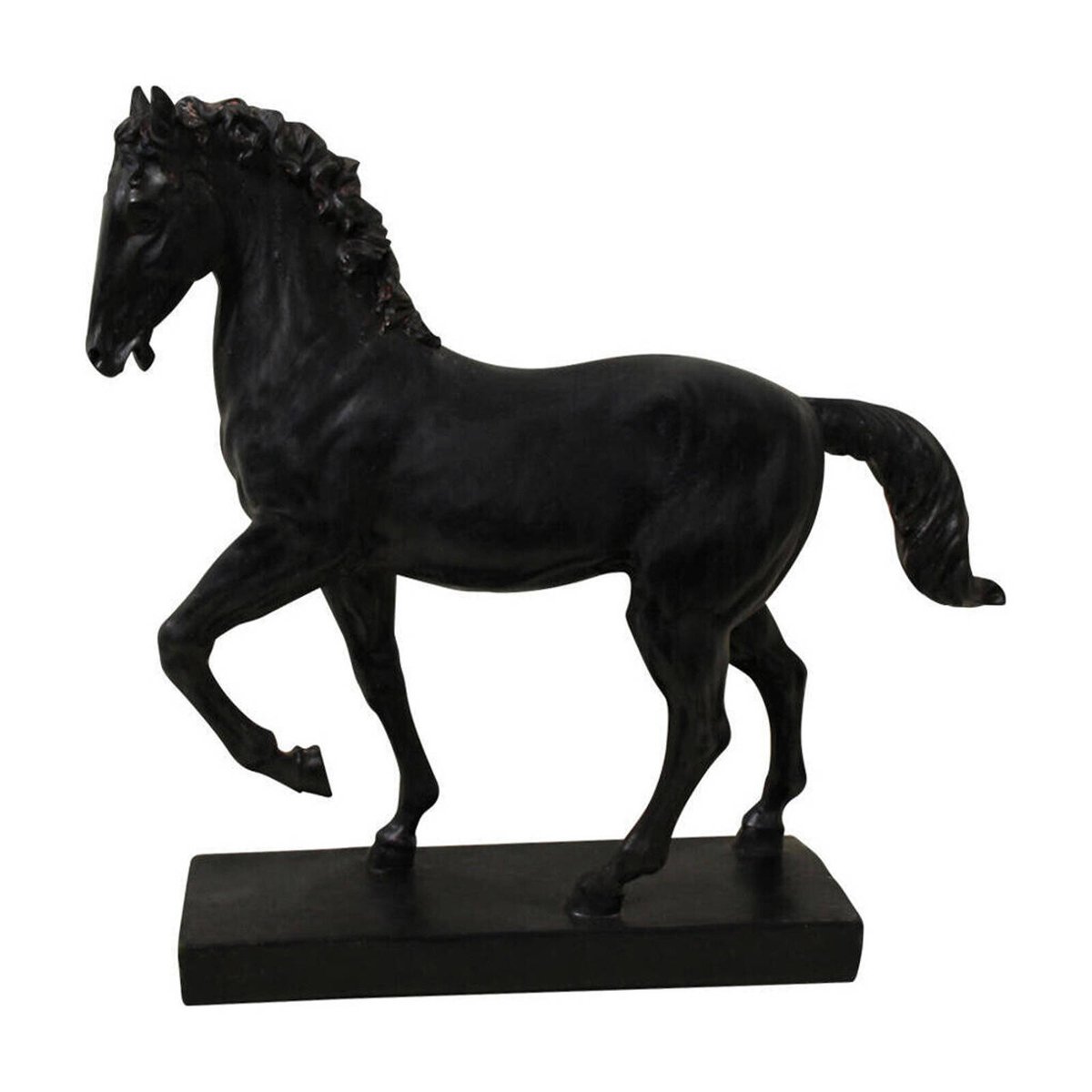 LVD Resin Horse Sculpture Home/Office Decor 43cm Black - Bunnings Australia