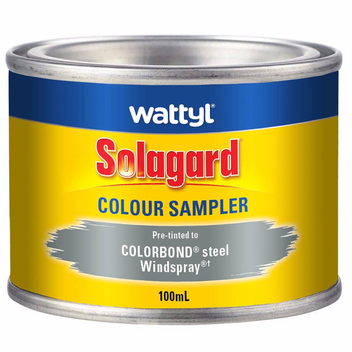 Wattyl Solagard 100ml Pre-tinted Windspray Low Sheen Colour Sampler ...
