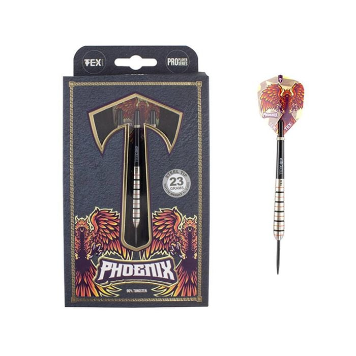 TEX 23g Phoenix 90% Tungsten Darts Barrel Shaft TEX Grip - Bunnings ...