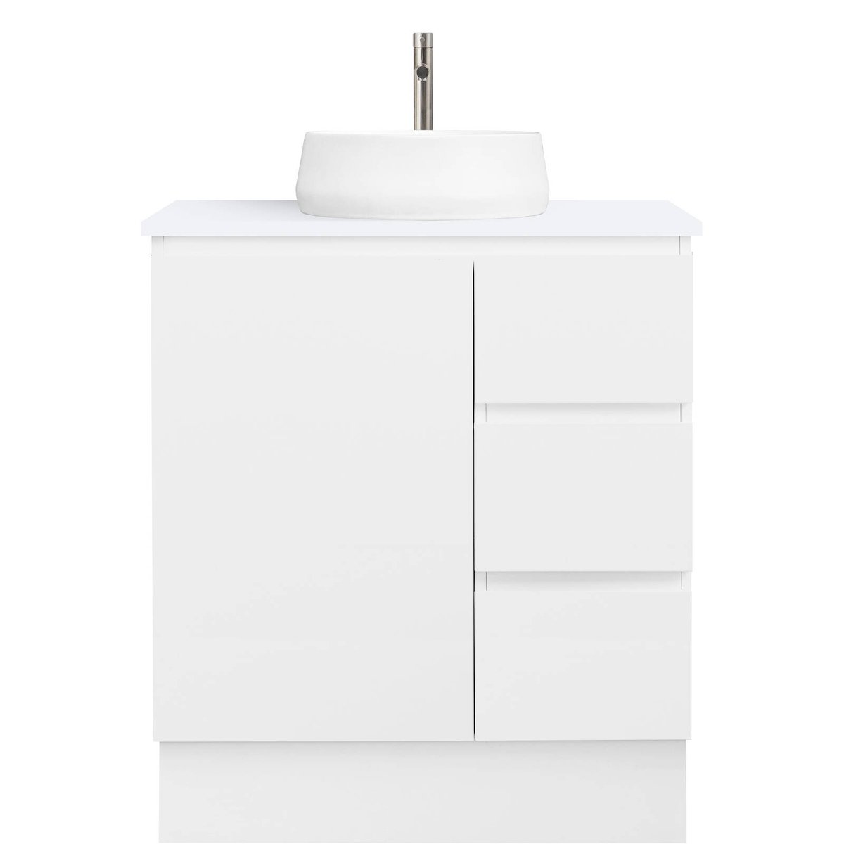 CIBO 750mm White Nordic Full Height Bathroom Vanity With White Matte ...