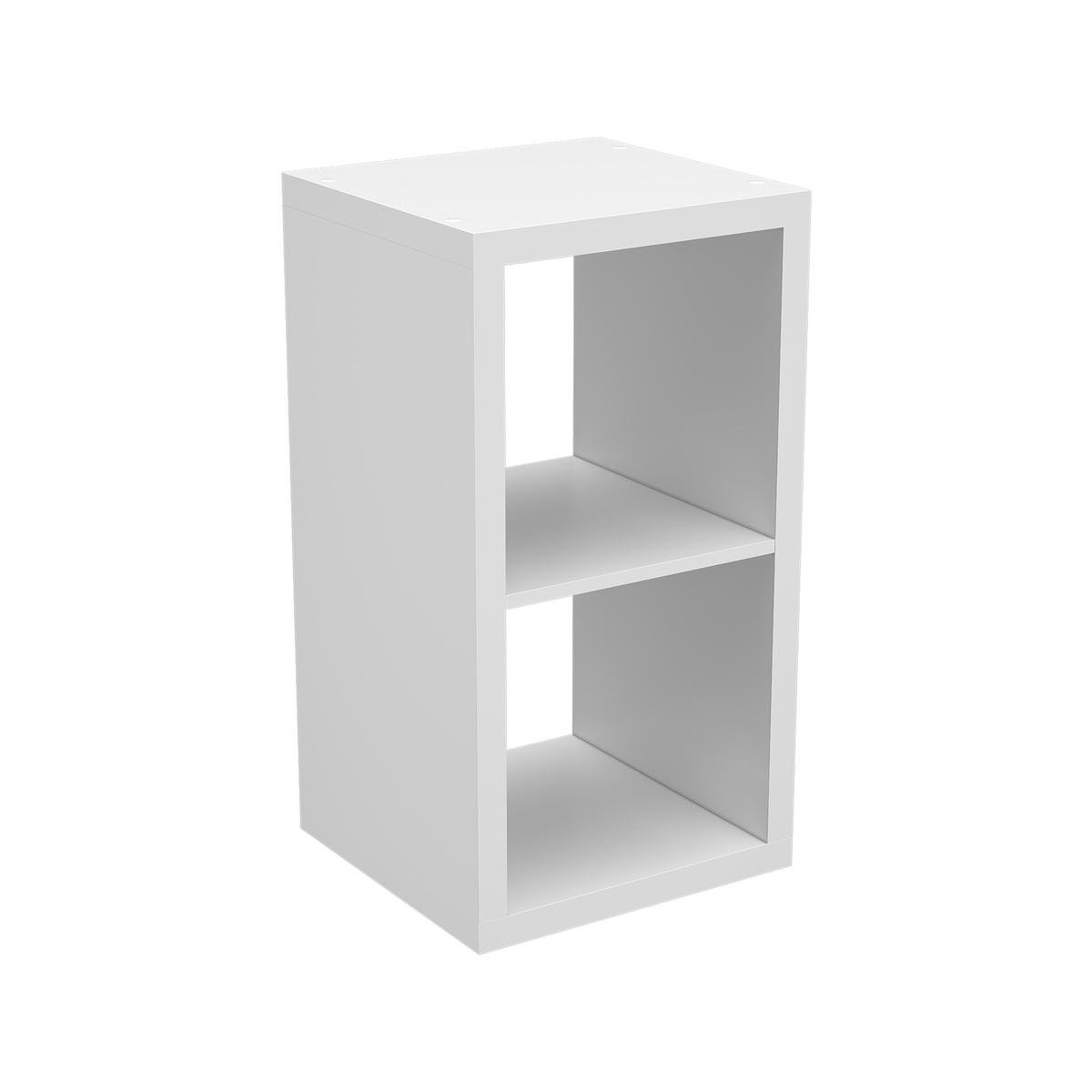 Flexi Storage Clever Cube 410 x 760 x 390mm White 1 x 2 Storage Unit ...