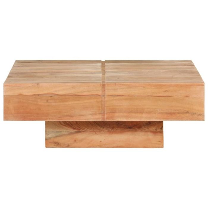 vidaXL Solid Acacia Wood Coffee Table Wooden Accent Couch Side Tea ...