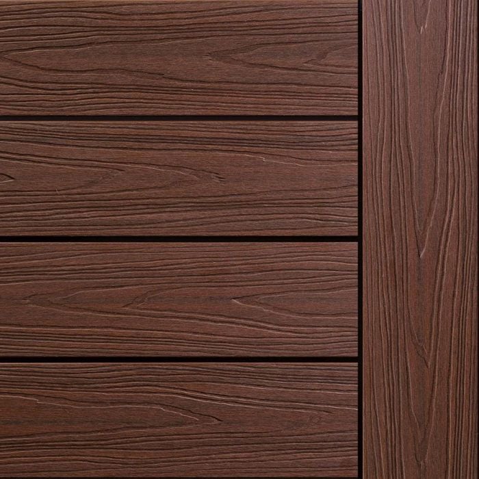 Ekodeck 137 x 23mm 5.4m Riverbank Red / Estate Brown Designer Series ...