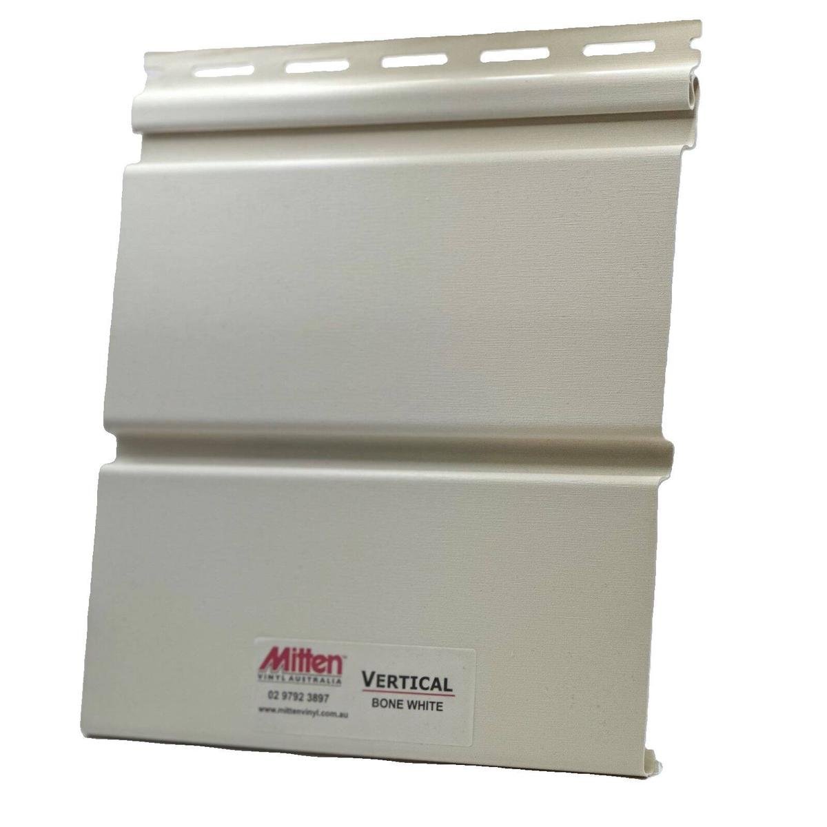 Mitten Vinyl Australia 3.66m Bone Vertical Vinyl Cladding - Bunnings ...