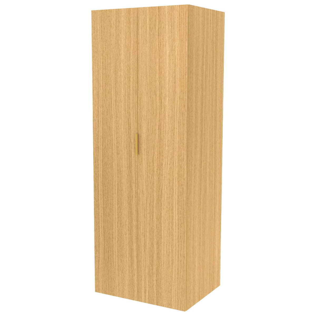 Lugna 2048 x 750 x 580mm Sand Double Drawers And Hanging 2 Door Storage ...