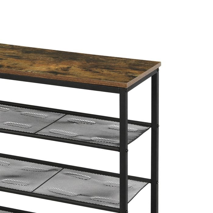 Levede 5-Tier Industrial Shoe Rack 100CM - Bunnings Australia