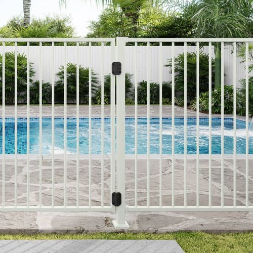 ProtectorAl 50 x 50 x 1300mm Surfmist Aluminium Pool And Garden Flanged ...
