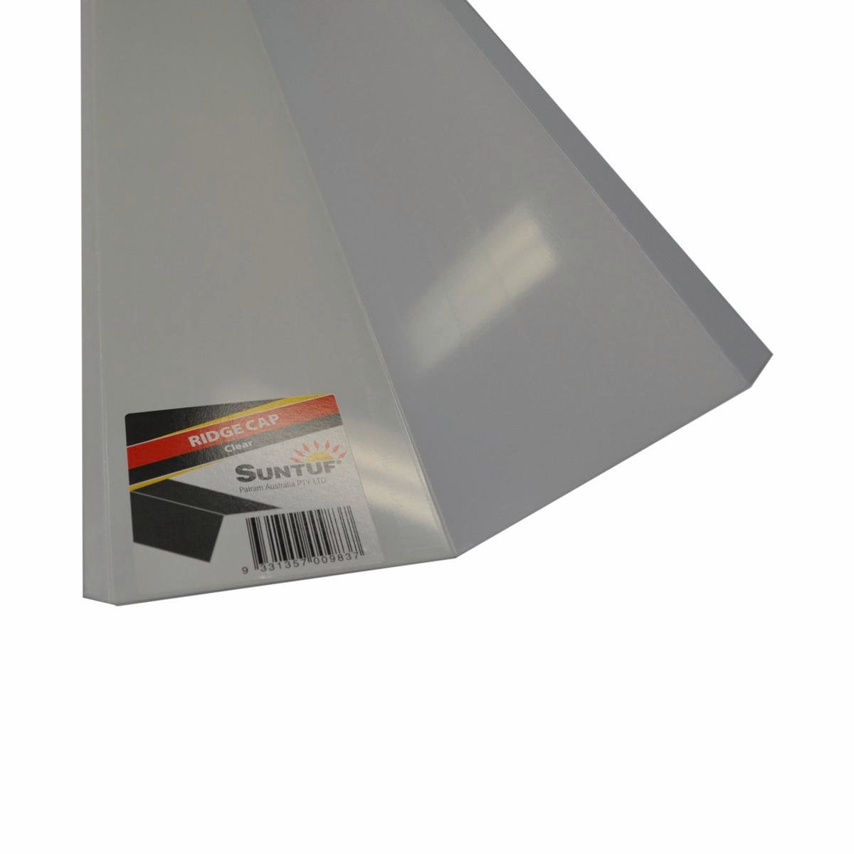 Suntuf 3.0m Clear Polycarbonate Universal Ridge Cap - Bunnings Australia