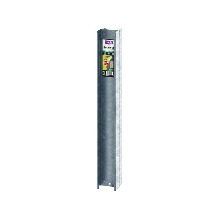 Jack 50 x 750mm Galvanised Steel Retain It Joiner Post Sleeper Upright ...