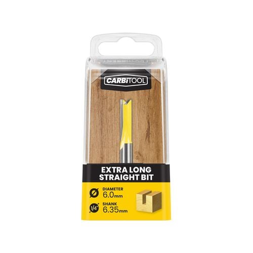 Carbitool 6.00mm TCT XL Extra Long Straight Router Bit - Bunnings Australia