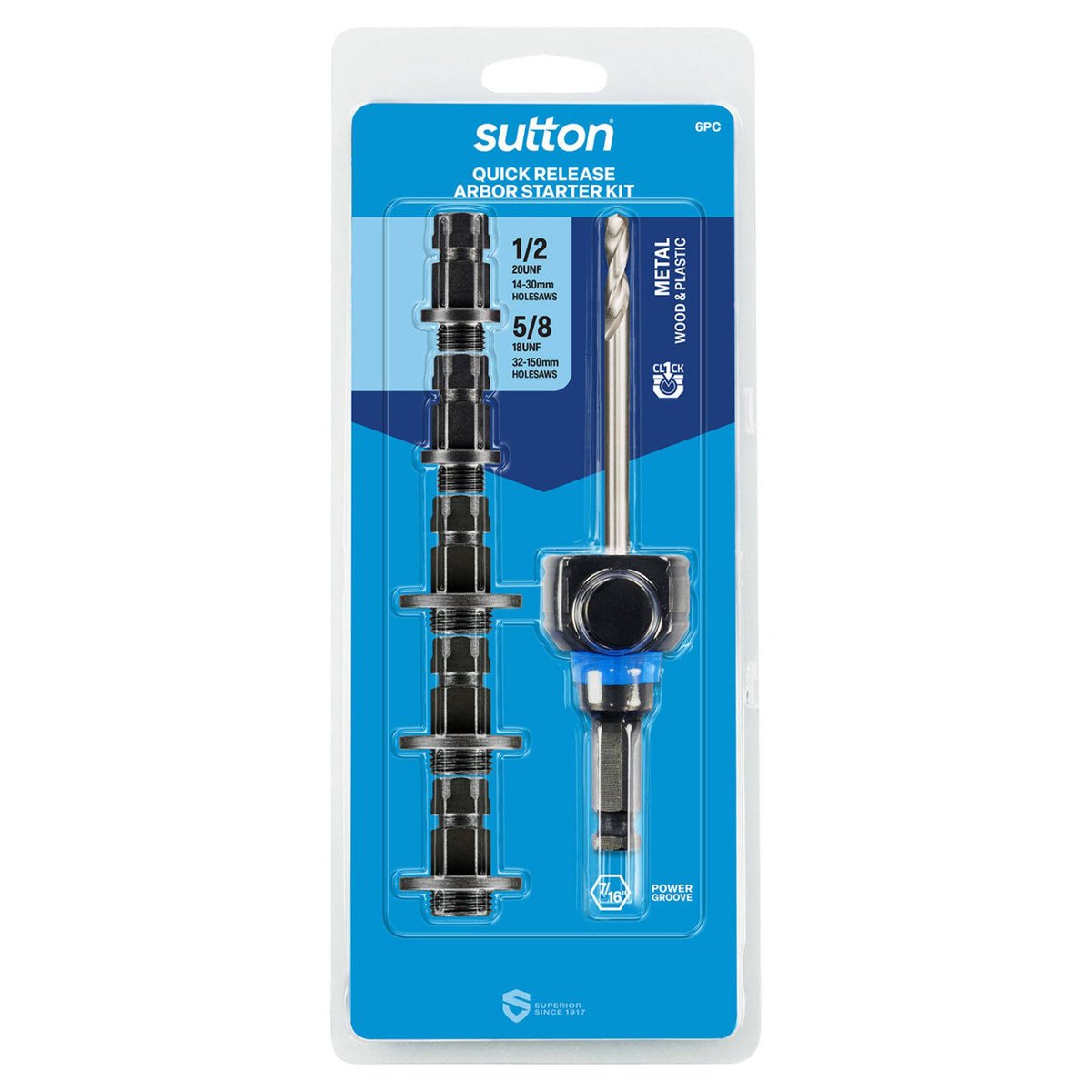 Sutton Tools Quick Release Arbor Starter Kit - 6 Piece - Bunnings New ...