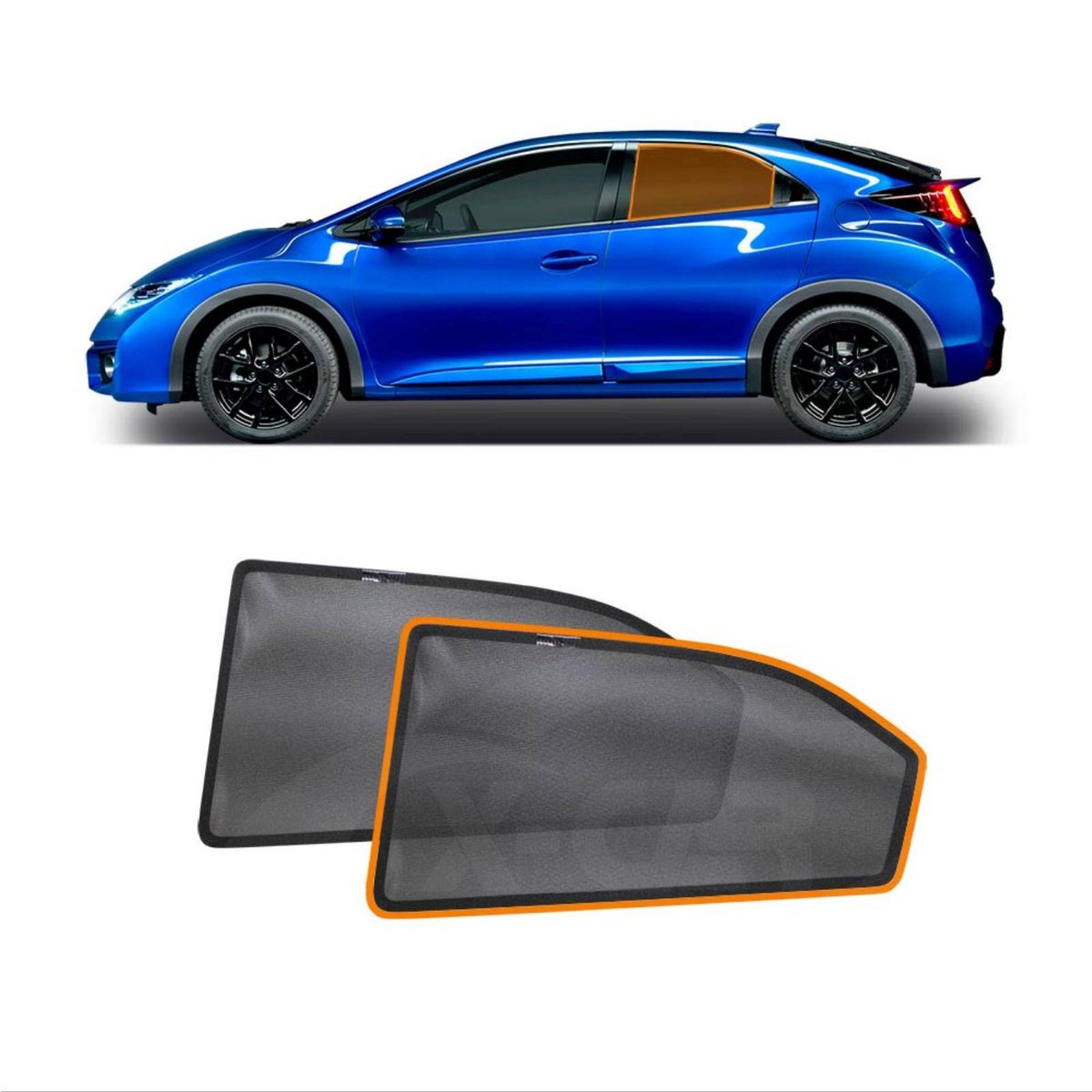 Rear Window Sun Shade for Honda Civic Hatch 2011-2017 Magnetic Car Sun ...